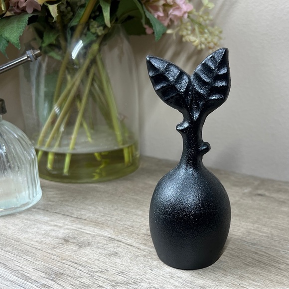 Accents | Rare Vintage Black Cast Iron Pear Shaped Bell 55h | Poshmark